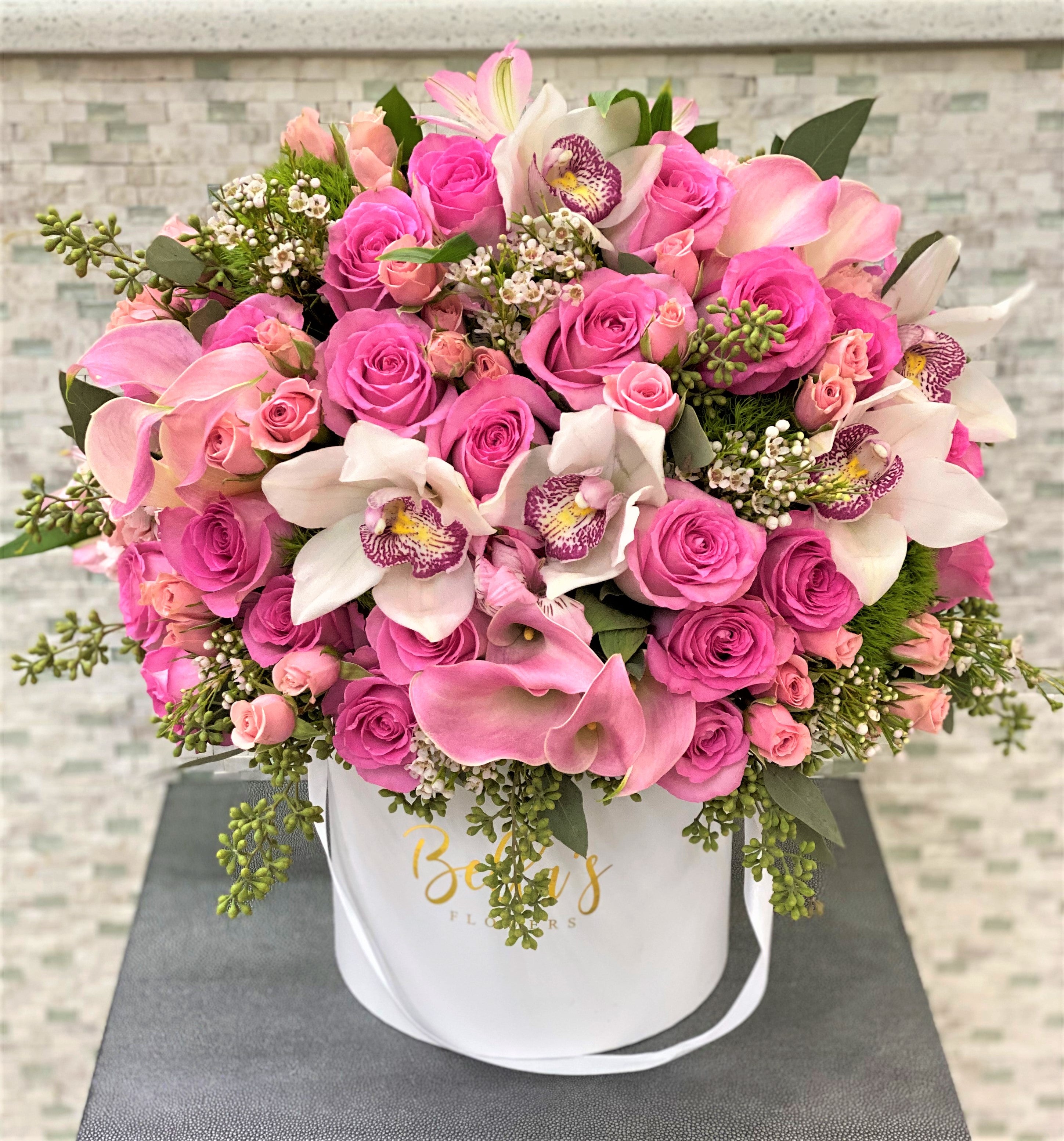Breezy Pink Bouquet – Bellas Flowers NYC