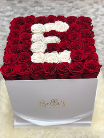 Roses With Name Initial Roses That Last A Year – Bellas Flowers NYC